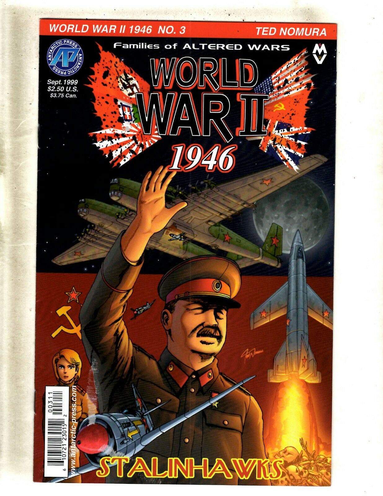 Lot Of 6 World War 2 1946 Antarctic Press Comic Books #1 2 3 4 5 6 ...