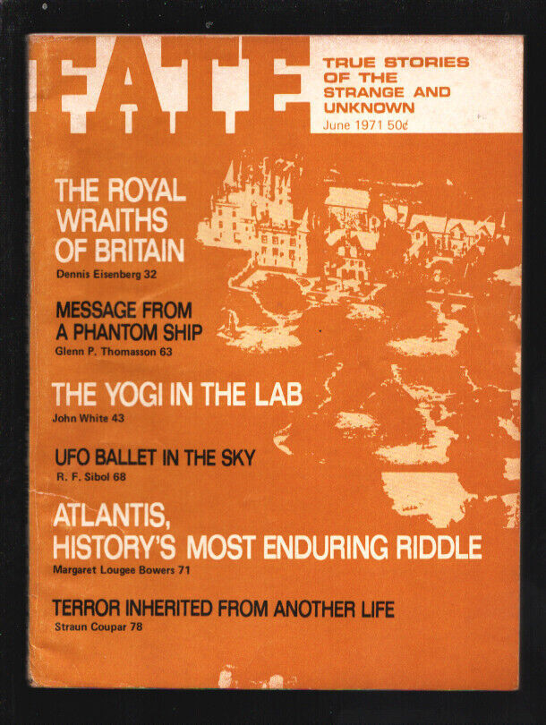 Fate 6/1971 Clark-Yogi-UFO-Atlantis-Mystic occult pulp thrills-Mystic ...