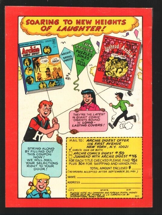 Captain Hero Comics Digest Magazine #1 1981-Archie-First issue-Jughead ...