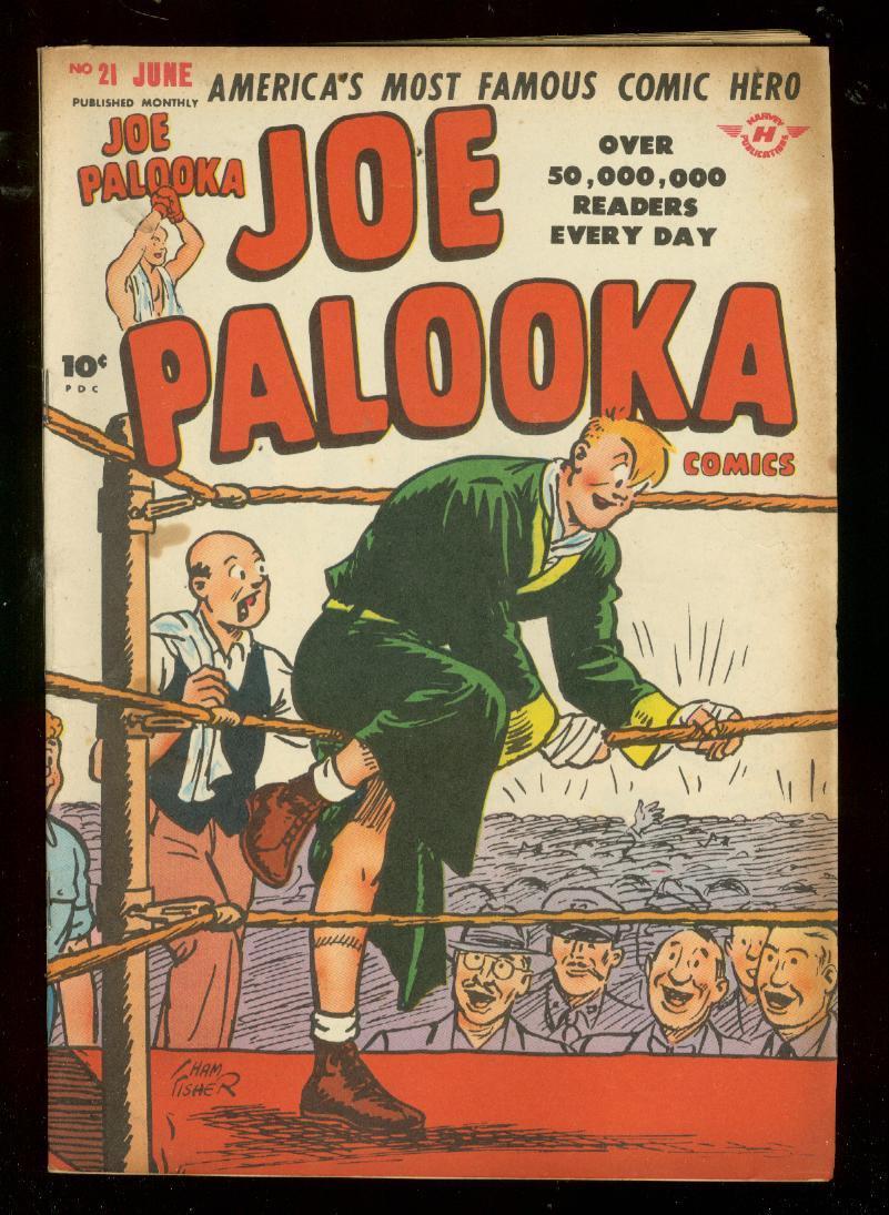 JOE Palooka #21 1948-Harvey Comics-Ham Fisher Boxing VG | Comic Books ...