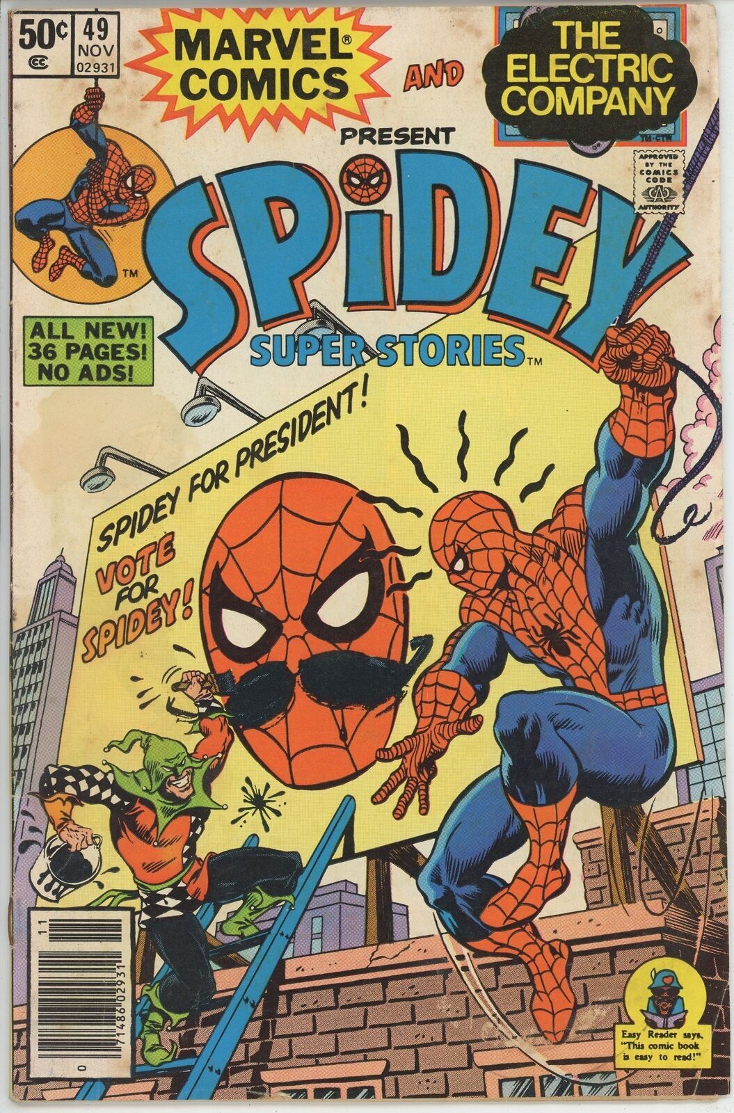 Spidey Super Stories #49 (1974) - 4.0 VG *Spidey for President* | Comic ...