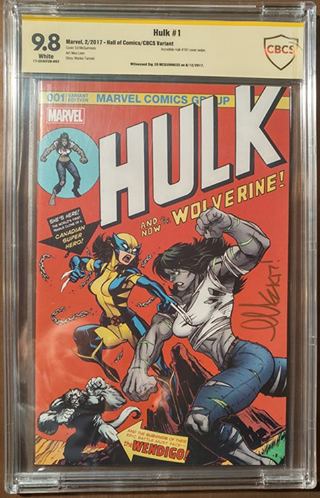 Hulk #1 - #181 Cover Swipe - CBCS 9.8 Signed McGuinness | Comic Books ...