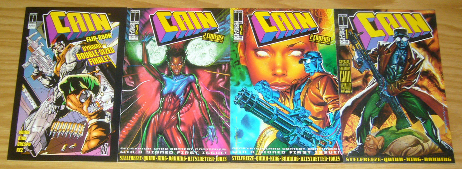 Cain #1-3 VF/NM complete series + variant - david quinn - hannibal king ...