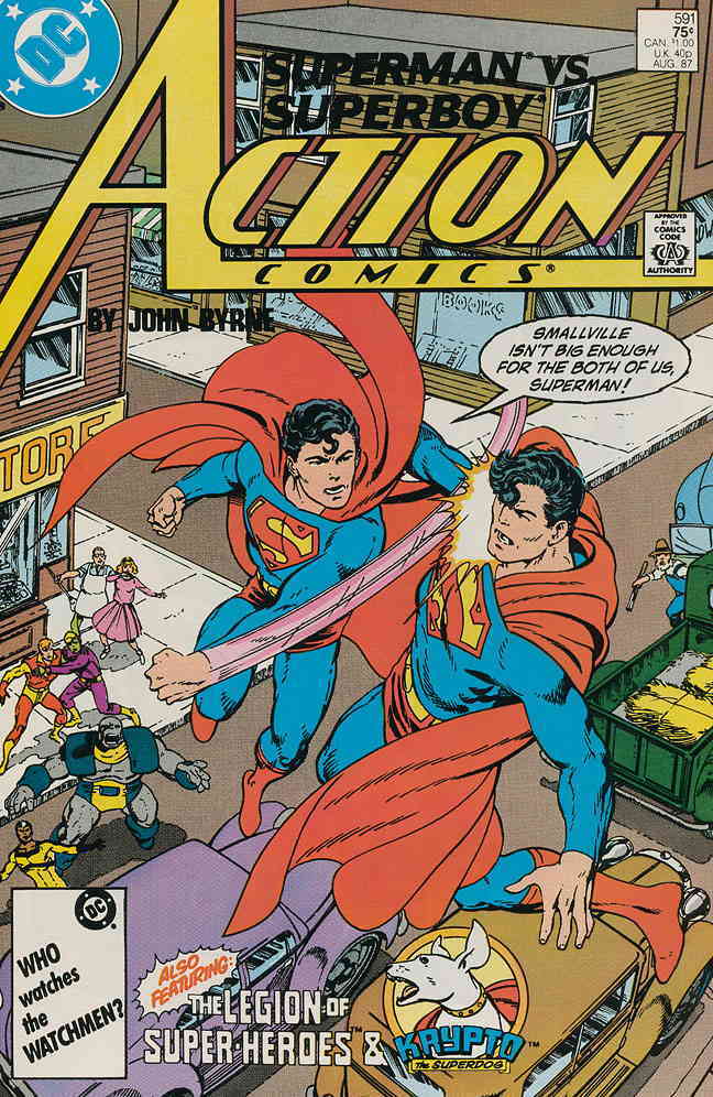 Action Comics #591 FN ; DC | Superman vs Superboy John Byrne | Comic ...