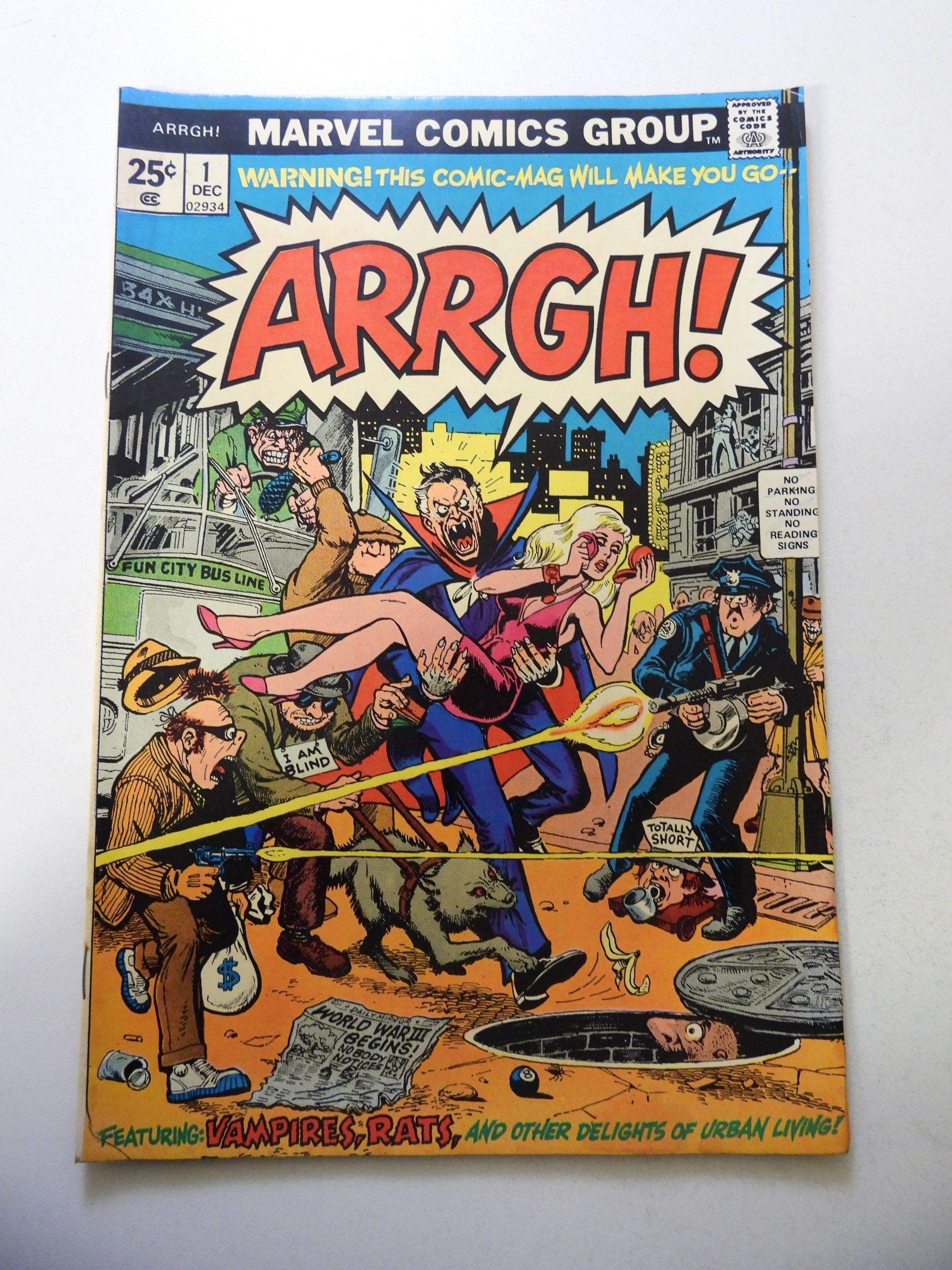 Arrgh! #1 (1974) FN+ Condition | Comic Books - Bronze Age, Marvel ...
