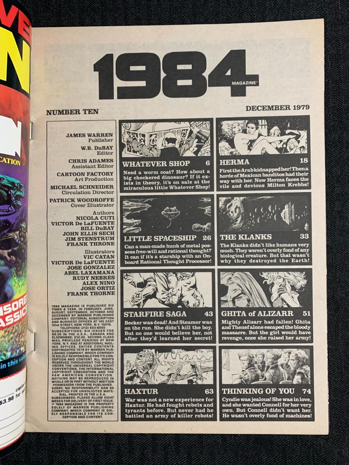 (1979) 1984 Warren Fantasy Magazine #10 FN+ 6.5 Nebres Nino / Frank ...