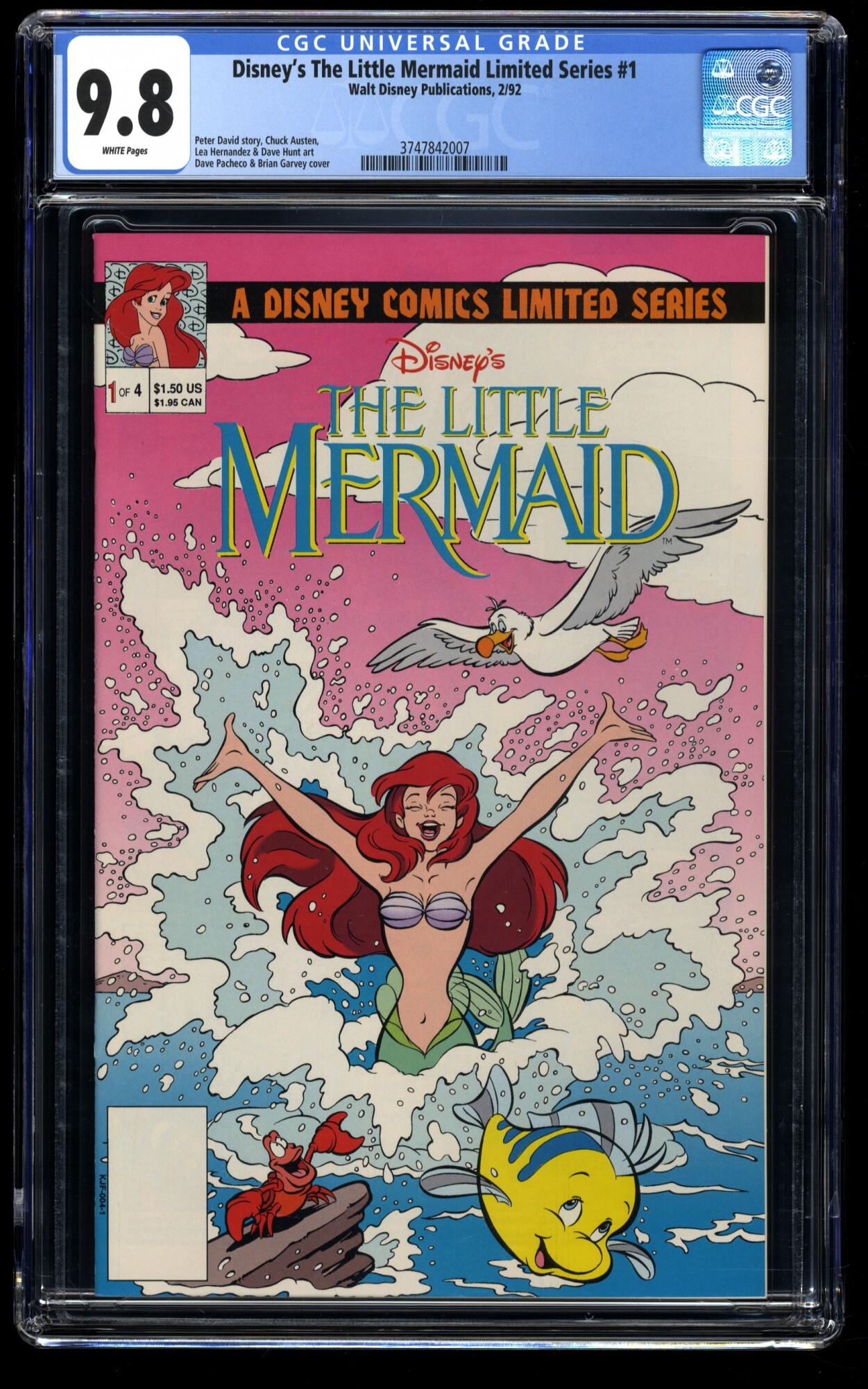 Disney's The Little Mermaid Limited Series #1 CGC NM/M 9.8 White Pages ...