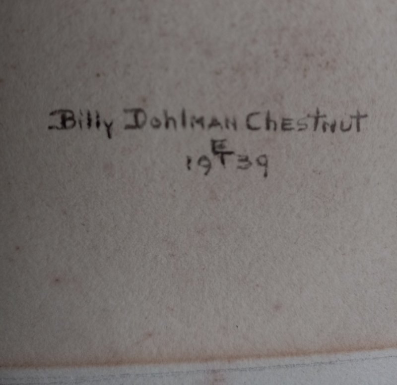 Billy Dohlman Chestnut, (1939) Fine Art Drawing | Comic Collectibles ...