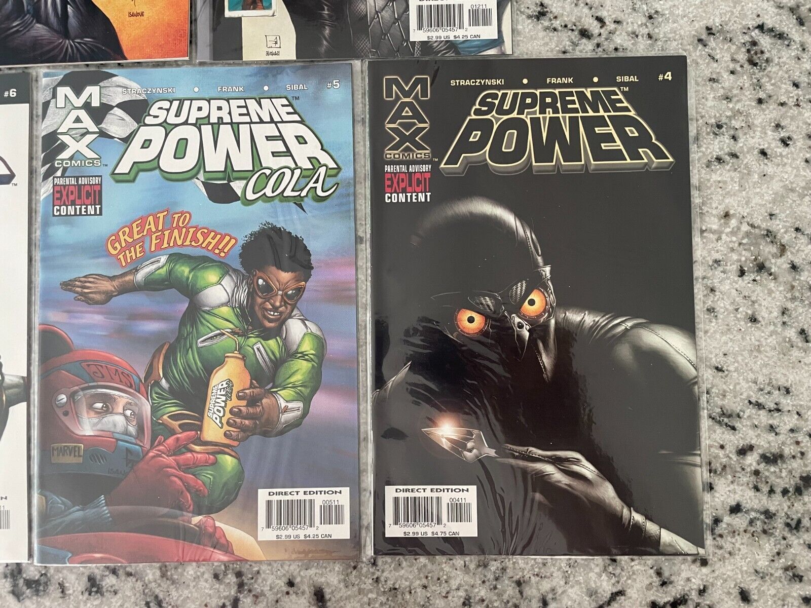 7 Supreme Power Marvel Max Comic Books # 4 5 6 8 12 14 Straczynski Ser ...
