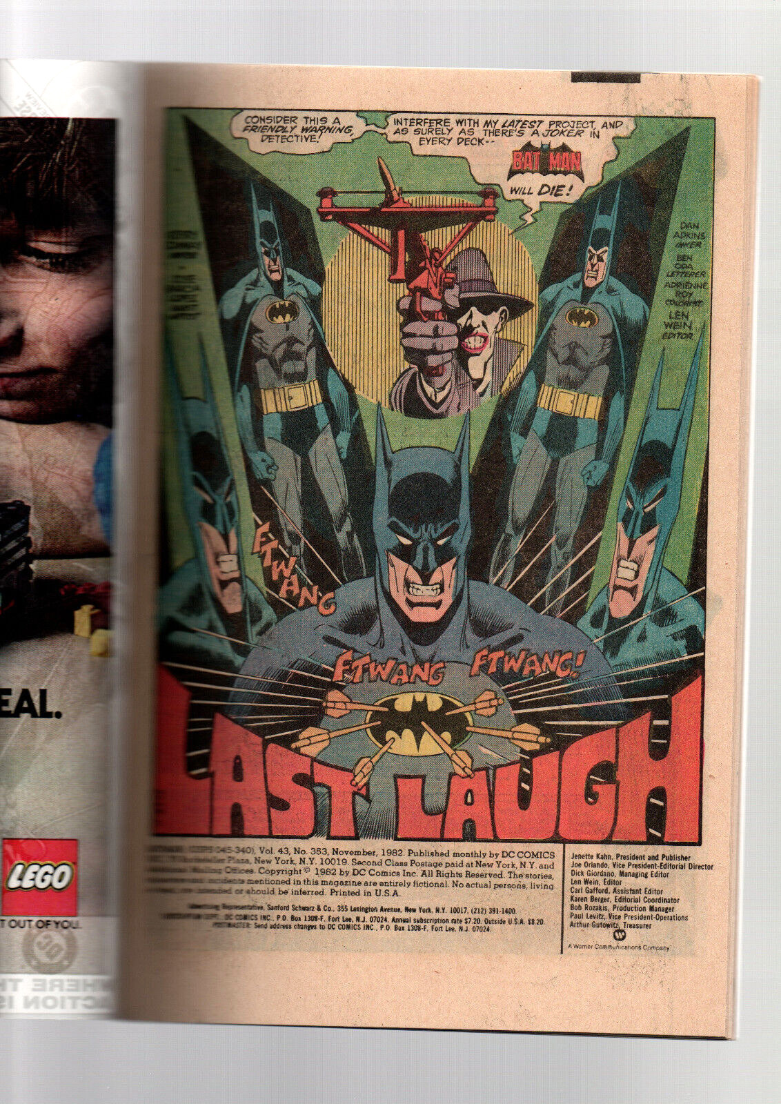 Batman #353 - Joker Cover - Masters of the Universe Preview - 1982 - NM ...