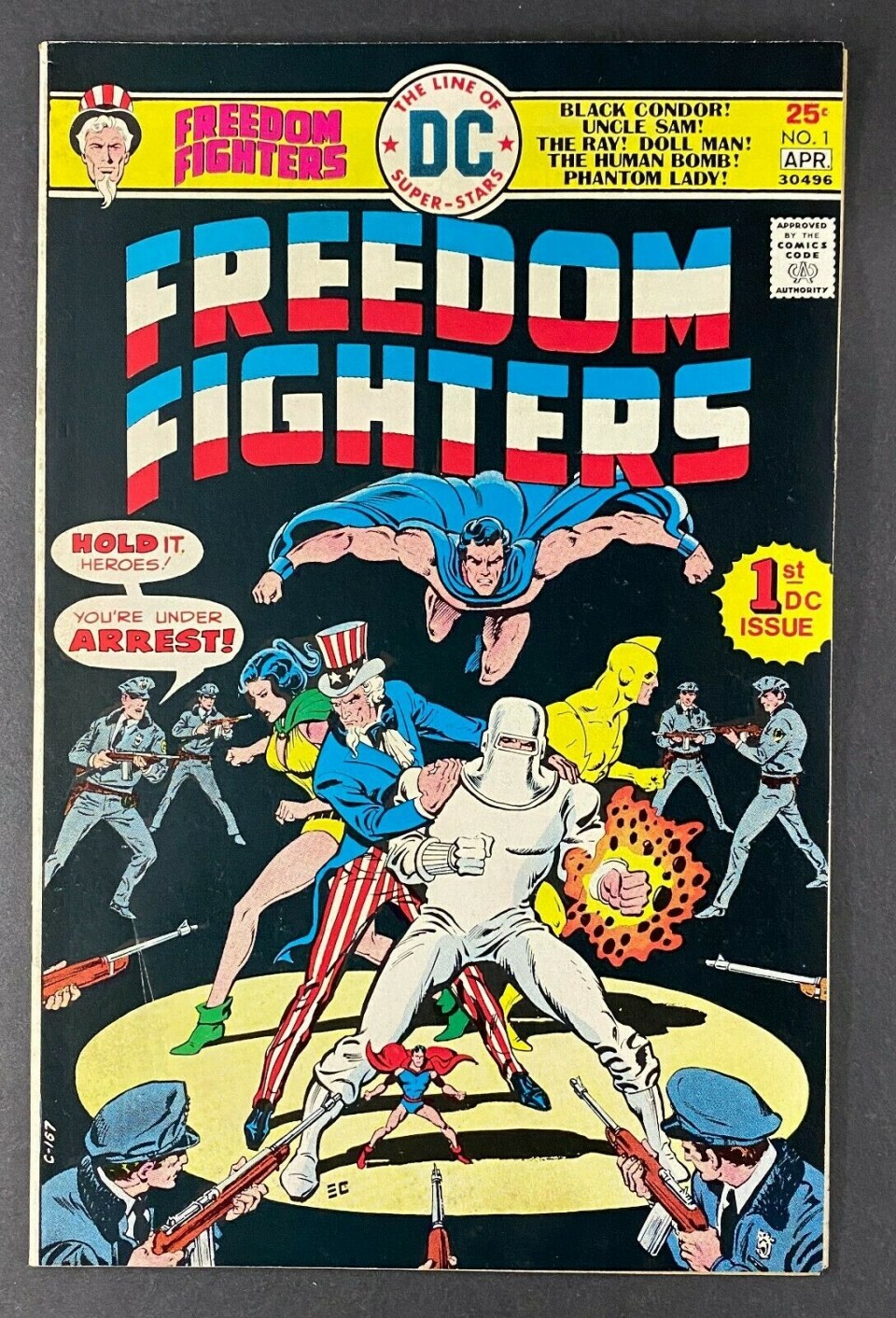 Freedom Fighters (1976) #1 FN+ (6.5) 1st Silver Ghost/King Samson Ernie ...