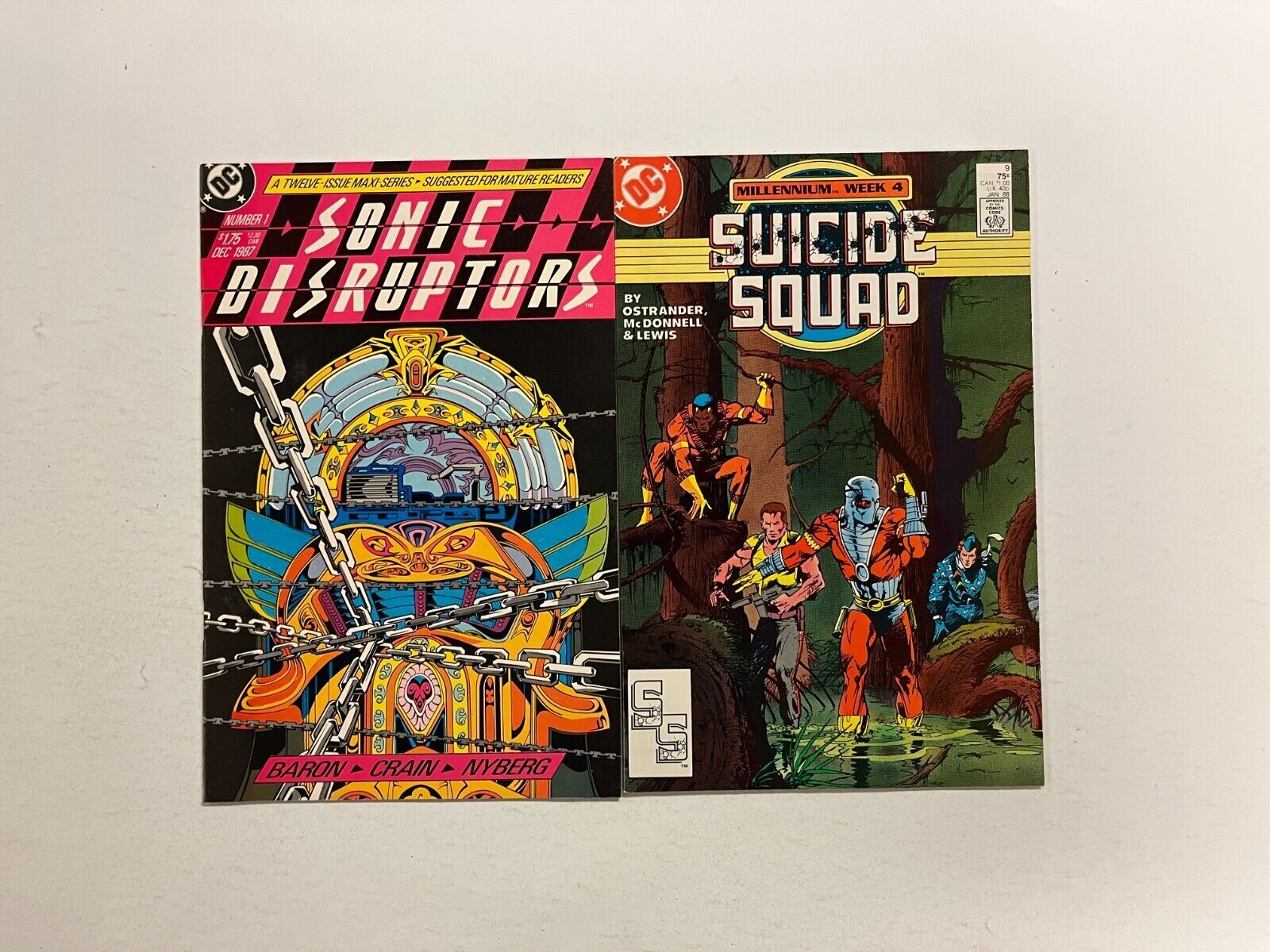 4 DC Comics Son of the Bat #1 Suicide Squad #9 Sonic Disruptors #1 2 ...