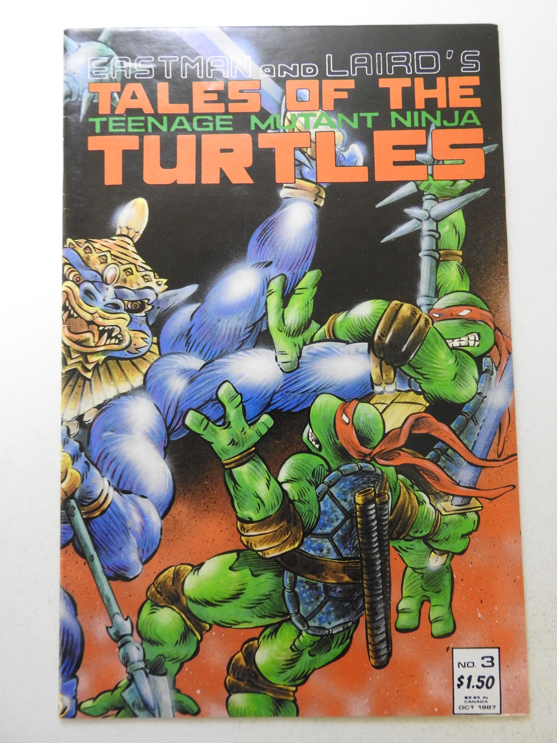 Tales of the Teenage Mutant Ninja Turtles #3 (1987) Signed and Remark ...