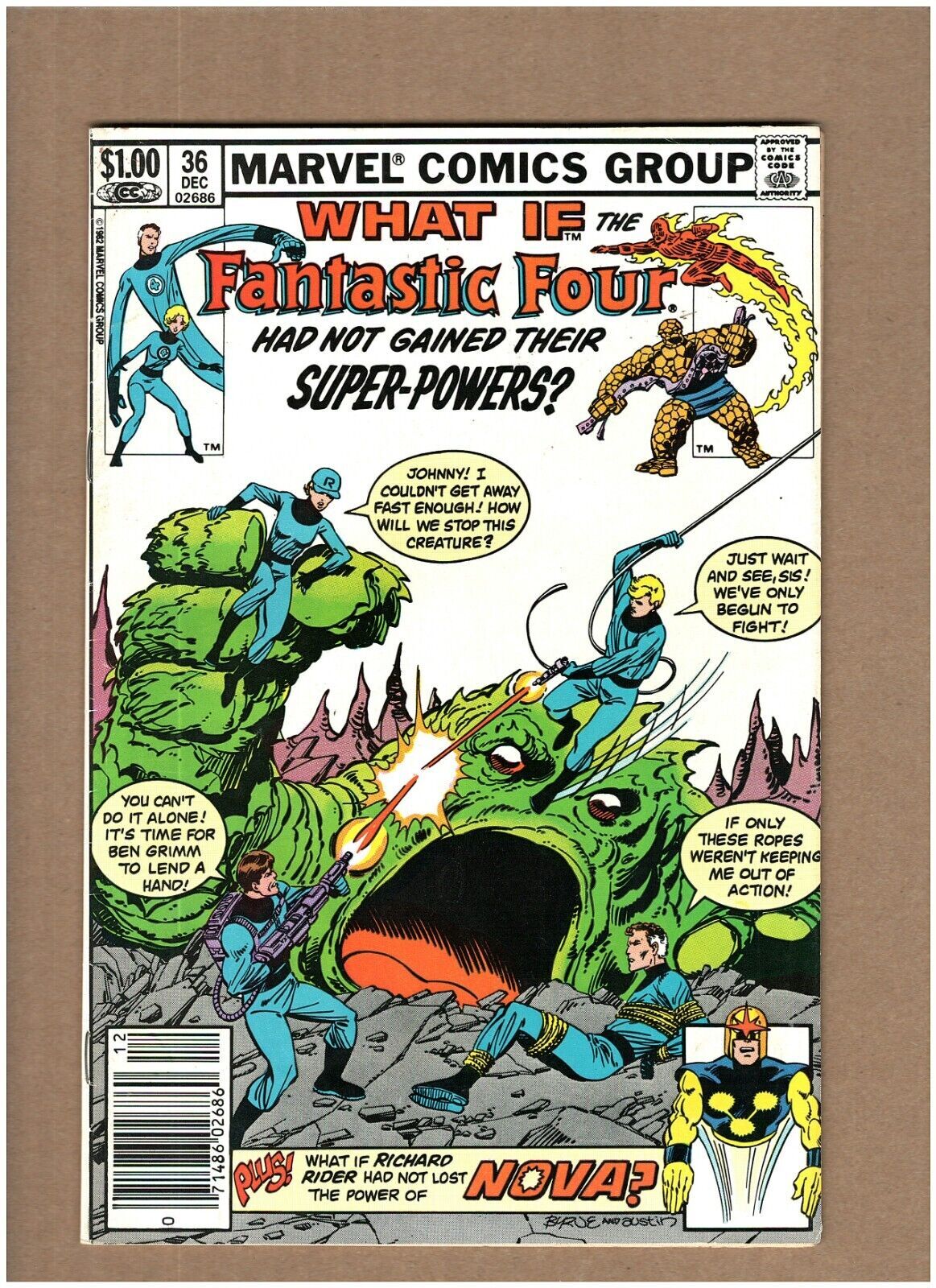 What If #36 Newsstand Marvel 1982 Fantastic Four No Super-Powers John ...