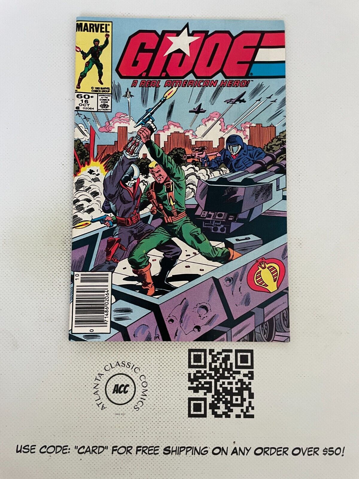 G.I. Joe # 16 NM Marvel Comic Book Hasbro Cartoon Series Cobra Duke 12 ...