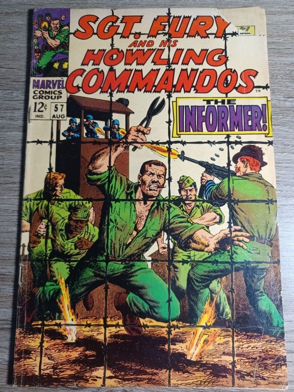Sgt. Fury and His Howling Commandos #57 VG- Marvel Comics c212 | Comic ...
