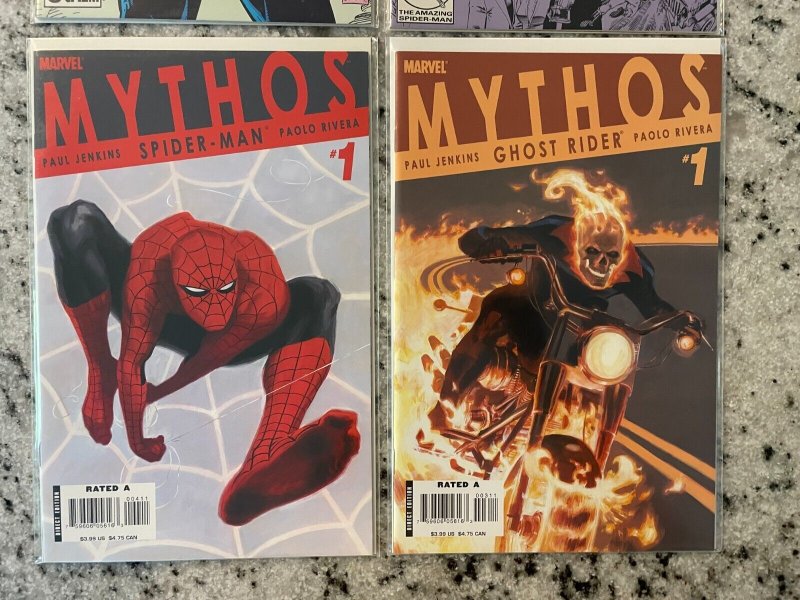 4 Comics Mythos Ghost Rider & Spider-Man # 1 NM + Cage # 1 + Wonder Man ...