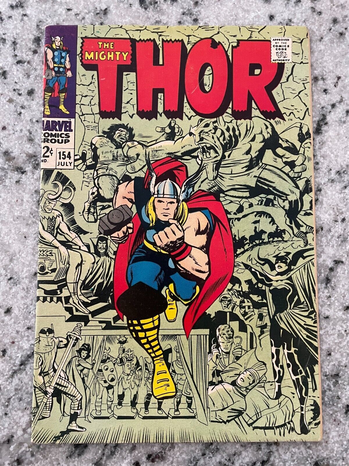 Mighty Thor # 154 VF Marvel Comic Book Asgard Loki Odin Sif Avengers ...