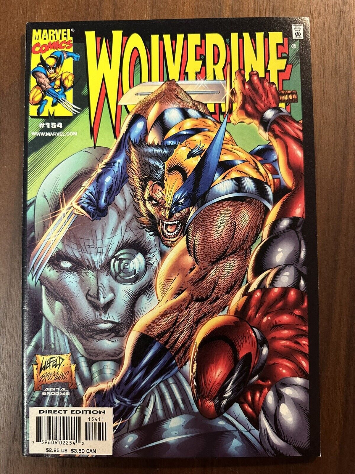 Wolverine #154 VF Deadpool Guest Appearance (Marvel 2000) Direct Ed ...