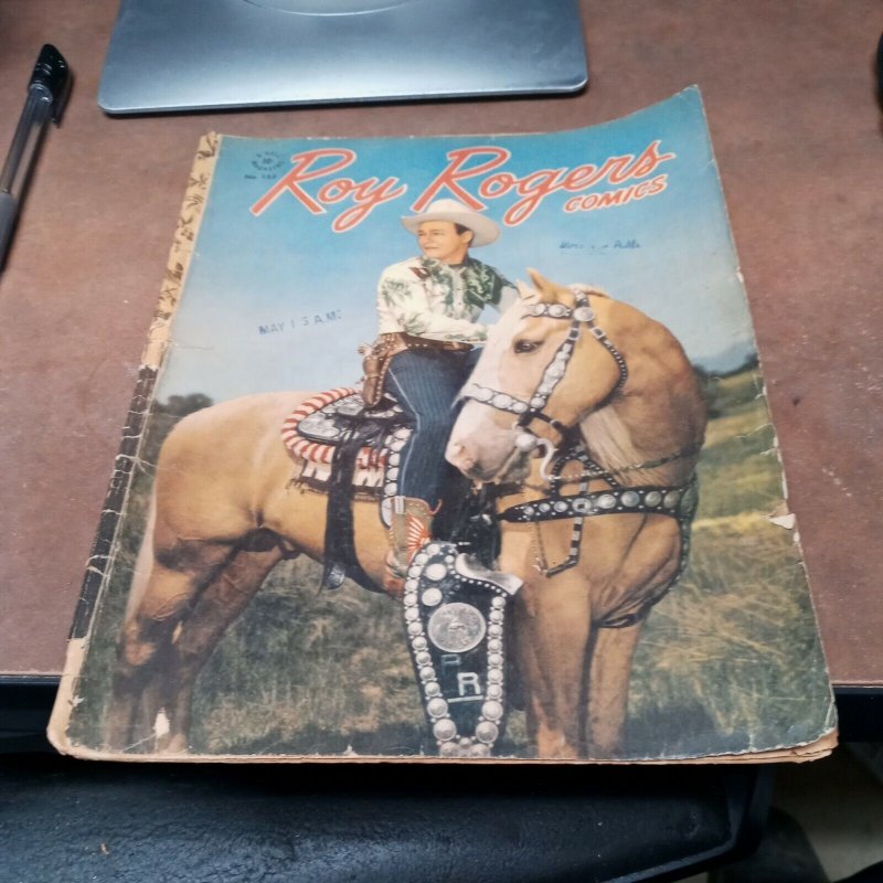 Roy Rogers-Four Color Comics #153 1947-The Mad Marksman dell golden age ...