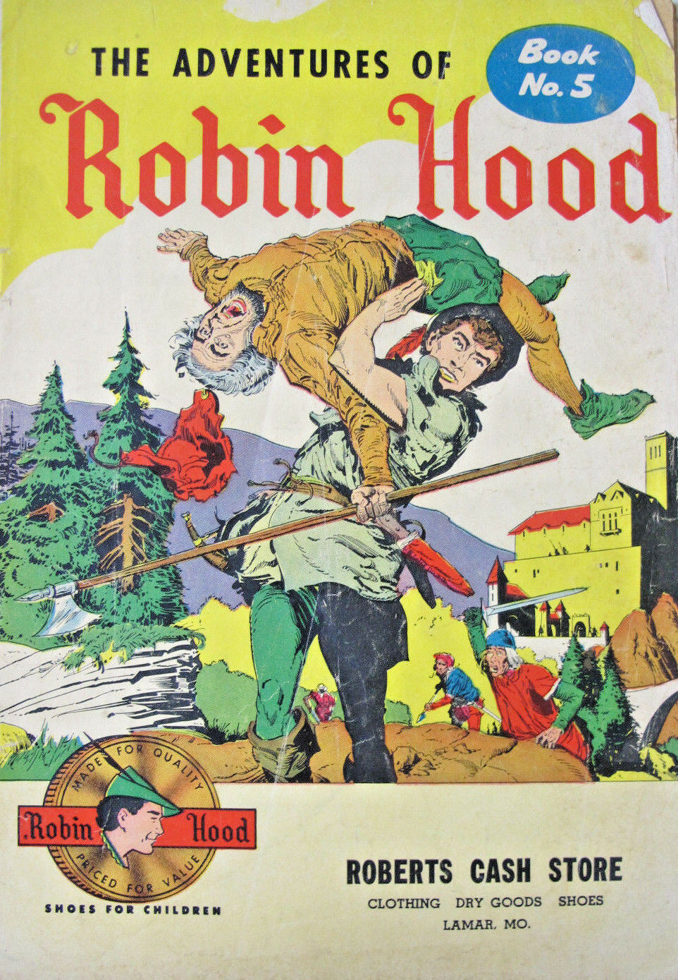 The Adventures of Robin Hood Comic Golden Age 1959 #5 Brown Shoe ...