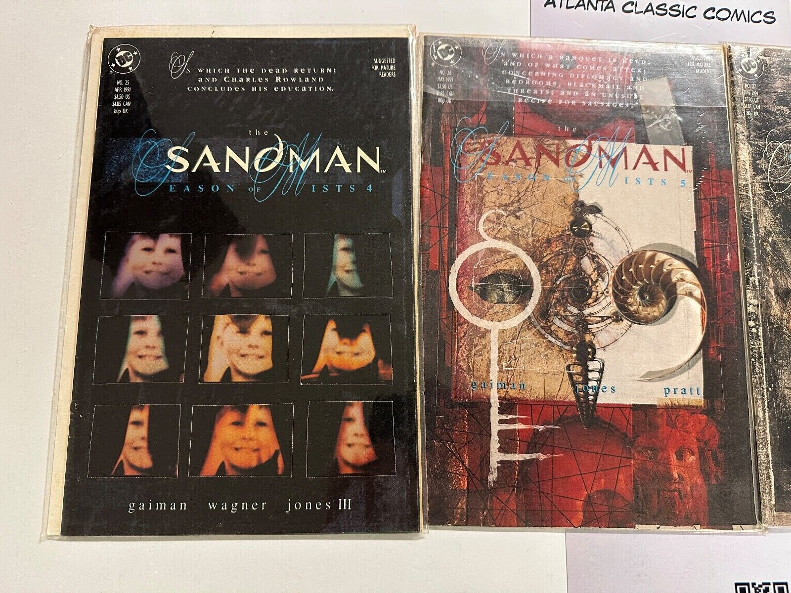 4 The Sandman DC Comics # 25 26 27 28 Gaiman Morpheus Hellblazer 4 CT7 ...