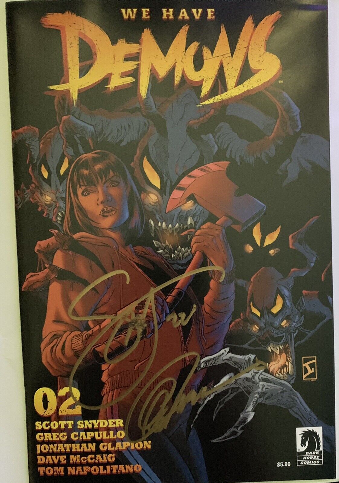 (2022) WE Have Demons #2 1:25 Jamal Igle Variant Cover Signed Snyder ...