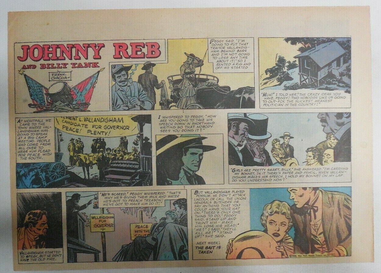 Johnny Reb Sunday by Frank Giacoia & Jack Kirby from 4/20/1958 Half Page Size! | Comic Books ...