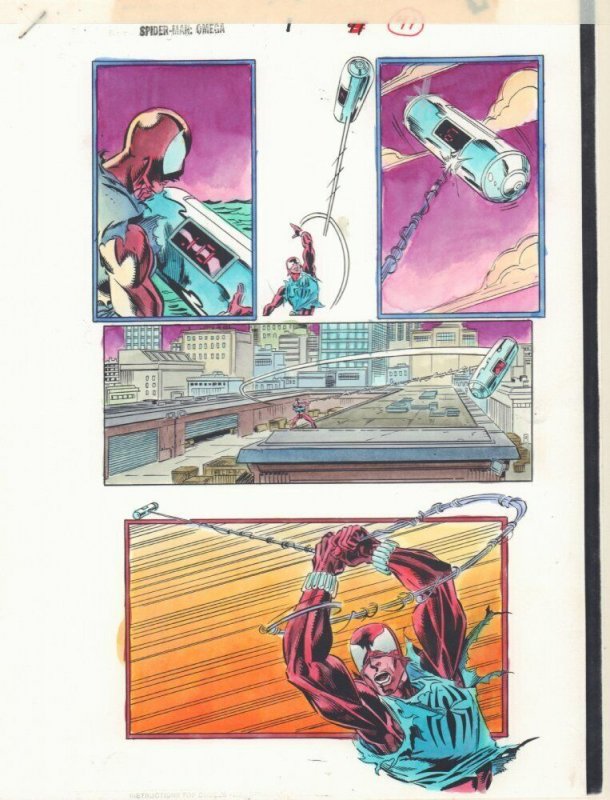 Spider-Man Maximum Clonage: Omega #1 p.41 Color Guide Art - by John ...