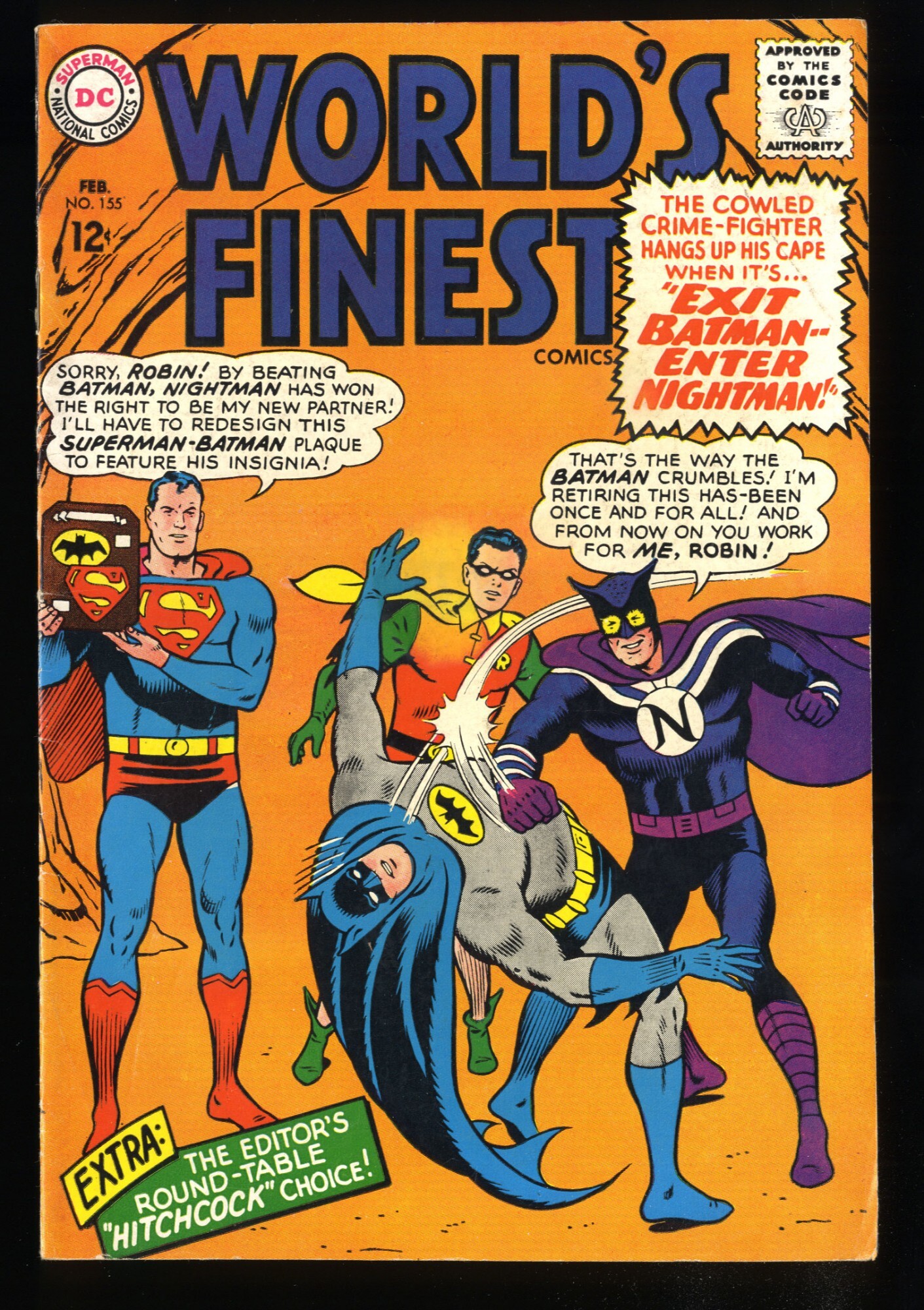 World's Finest Comics #155 VF- 7.5 1st Appearance Nightman! | Comic ...