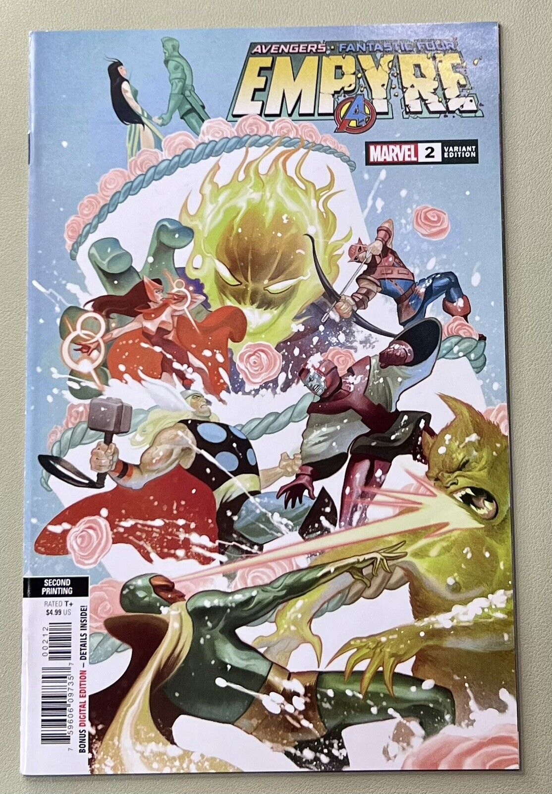 Marvel Comics AVENGERS FANTASTIC FOUR Empyre #2 VARIANT EDITION Comic ...