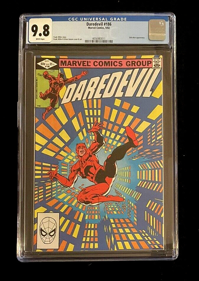 Daredevil #186 CGC 9.8 (1982) Frank Miller - Stilt-Man Appearance ...