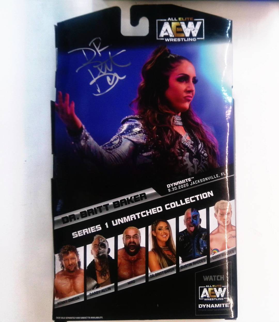 AEW Wrestling Unmatched Collection SIGNED Dr. BRITT BAKER #04 Action ...