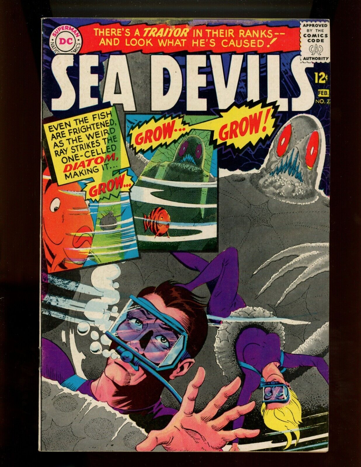 (1966) Sea Devils #27 - "Menace of the Micro-Monsters!" (5.0) | Comic Books - Silver Age, DC ...