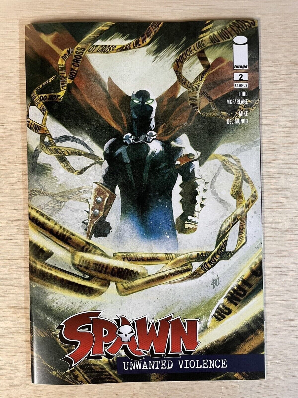 Spawn Unwanted Violence #2 (OF 2) Cover a DEL Mundo Image 2023 Eb19 ...