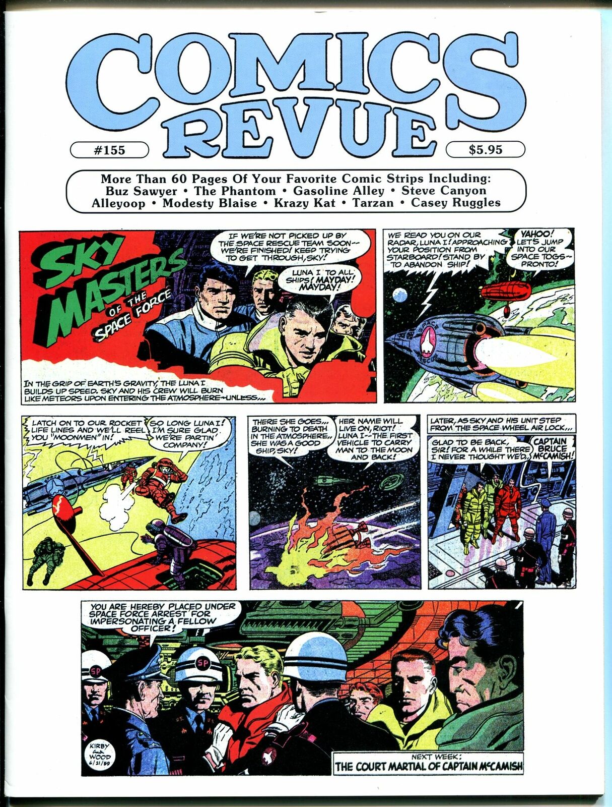 Comics Revue #155 1998-Kirby & Wood-Sky Masters-Phantom-Modesty Blaise ...