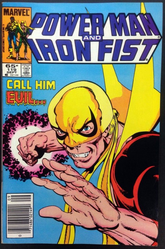 Power Man and Iron Fist (1978) #119 VF+ (8.5) Mark Jewler insert ...