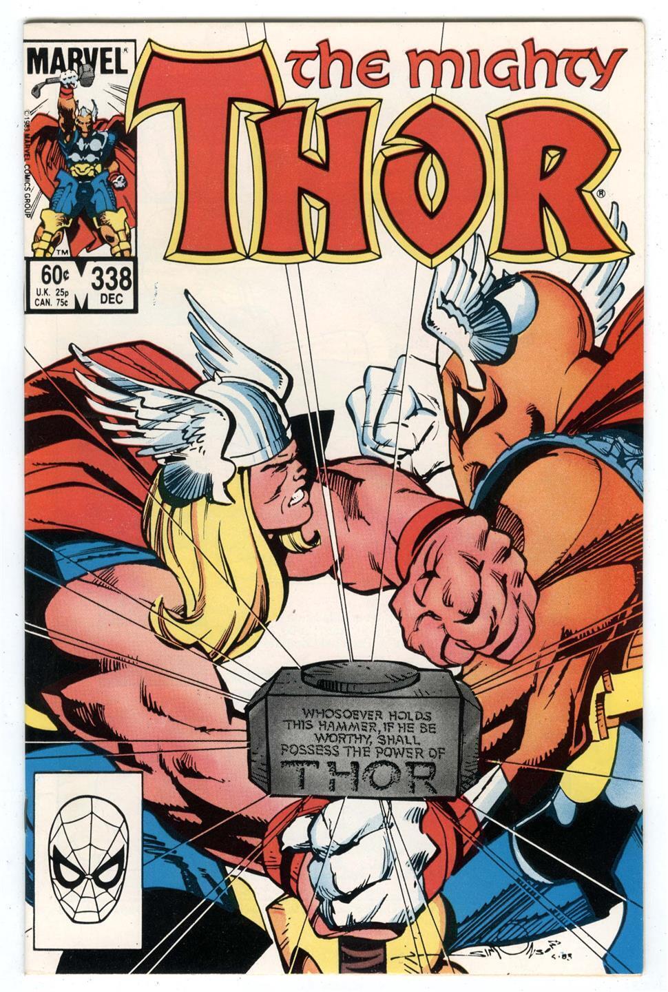Thor #338 Dec 1983 2nd App & Origin Beta Ray Bill - Classic THOR vs ...