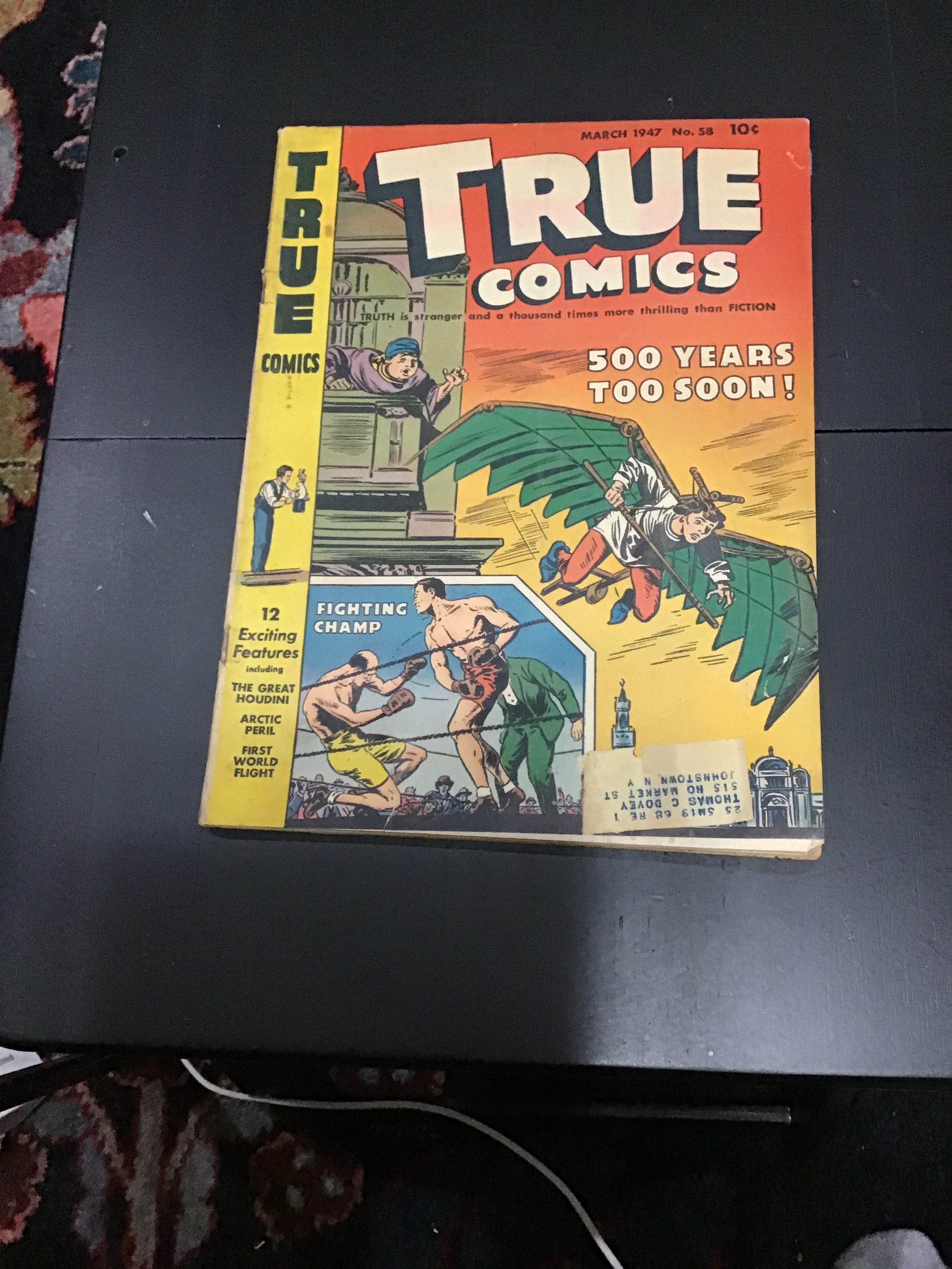 True Comics #58 (1947) Leonardo da Vinci! Mother Goose by Charles ...