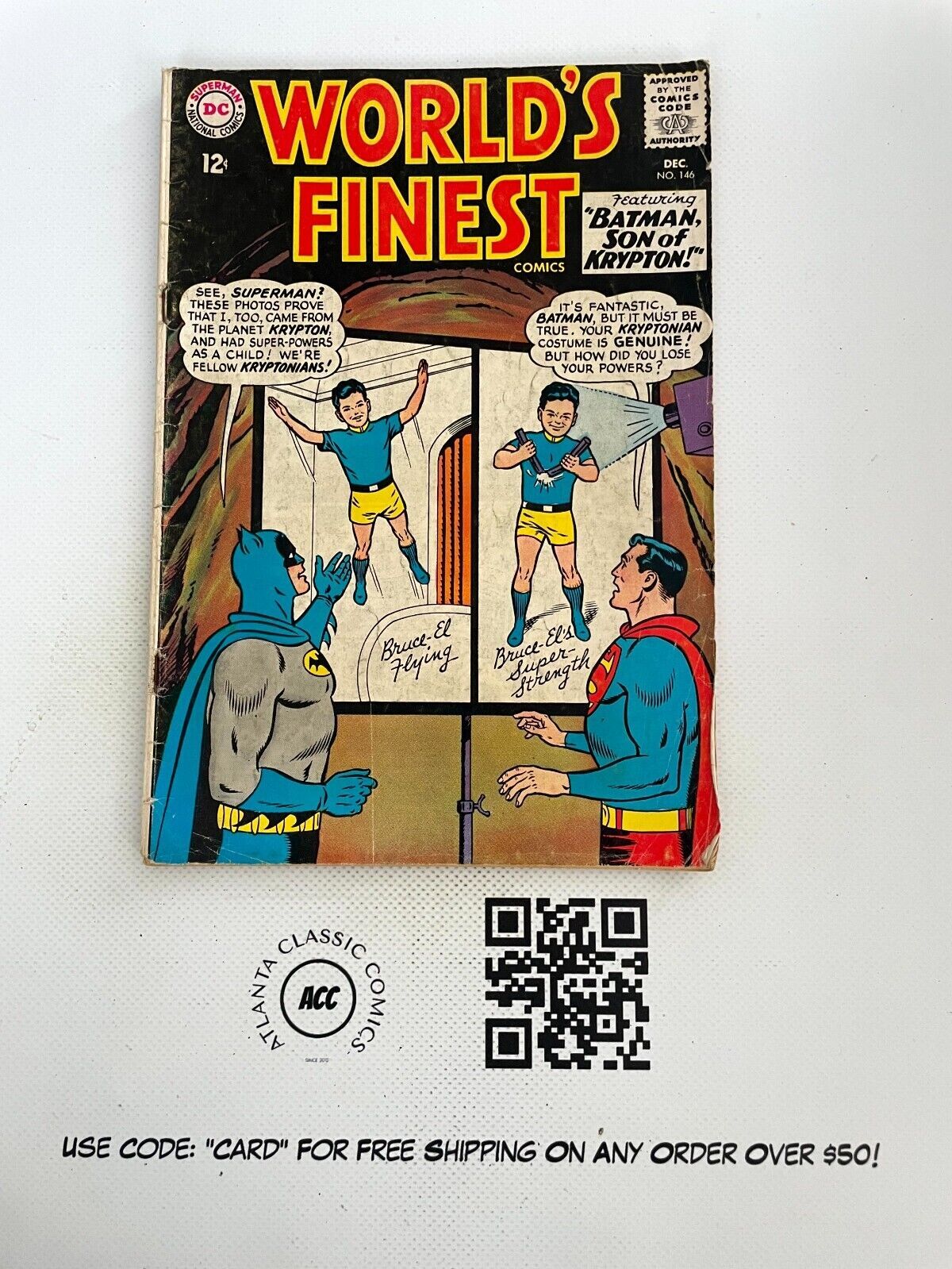 World's Finest Comics # 146 VG DC Silver Age Comic Book Batman Superman ...