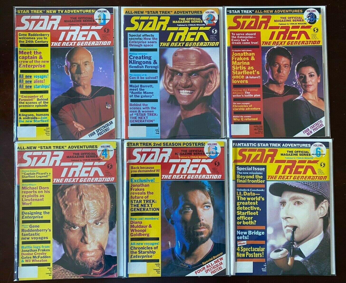 Star Trek Next Generation Magazine set:#1-30 Starlog 8.0 VF (1986-94 ...