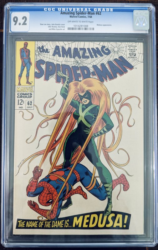 The Amazing Spider-Man #62 (1968) CGC 9.2 RARE HIGH GRADE | Comic Books ...