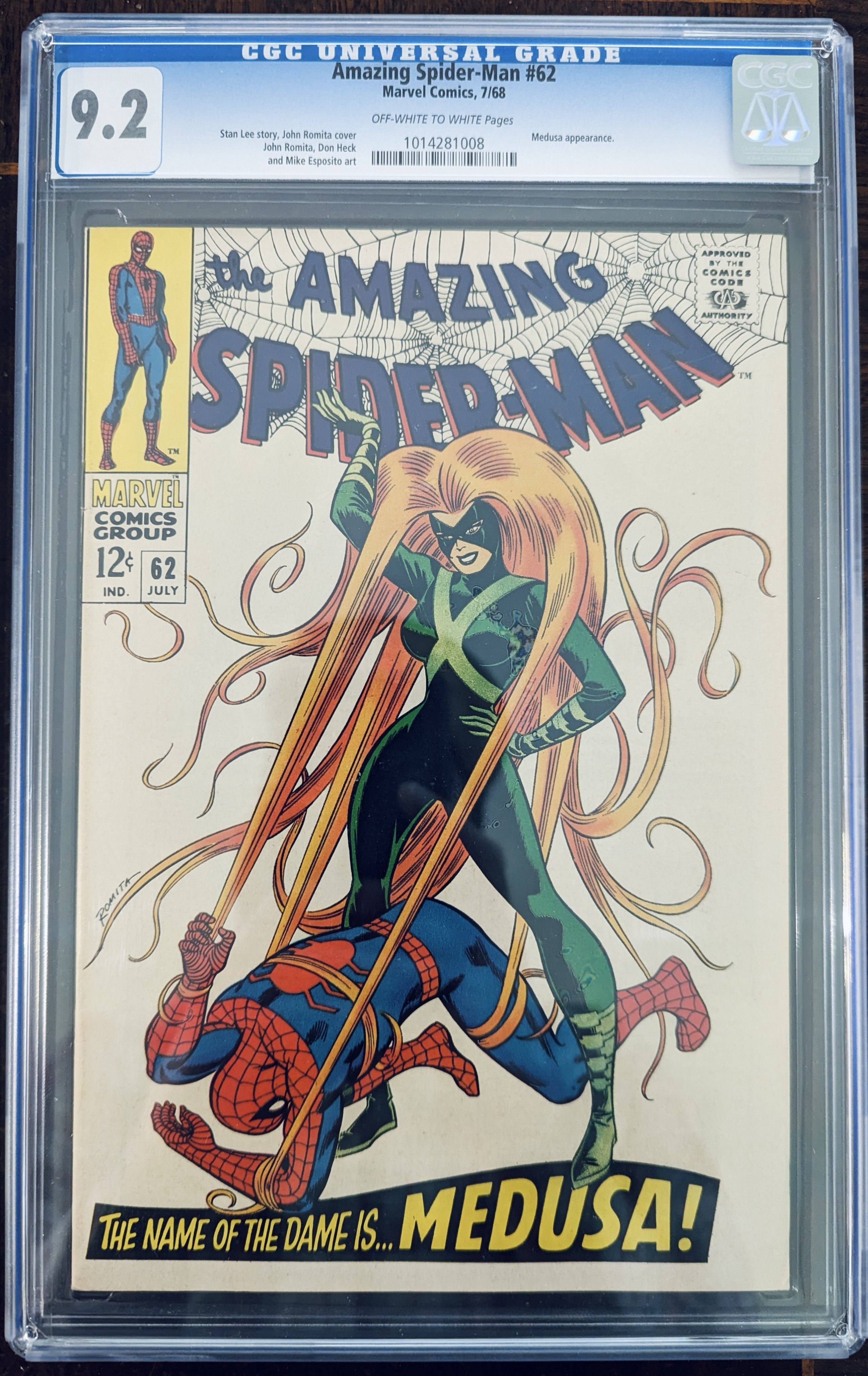 The Amazing Spider-Man #62 (1968) CGC 9.2 RARE HIGH GRADE | Comic Books ...