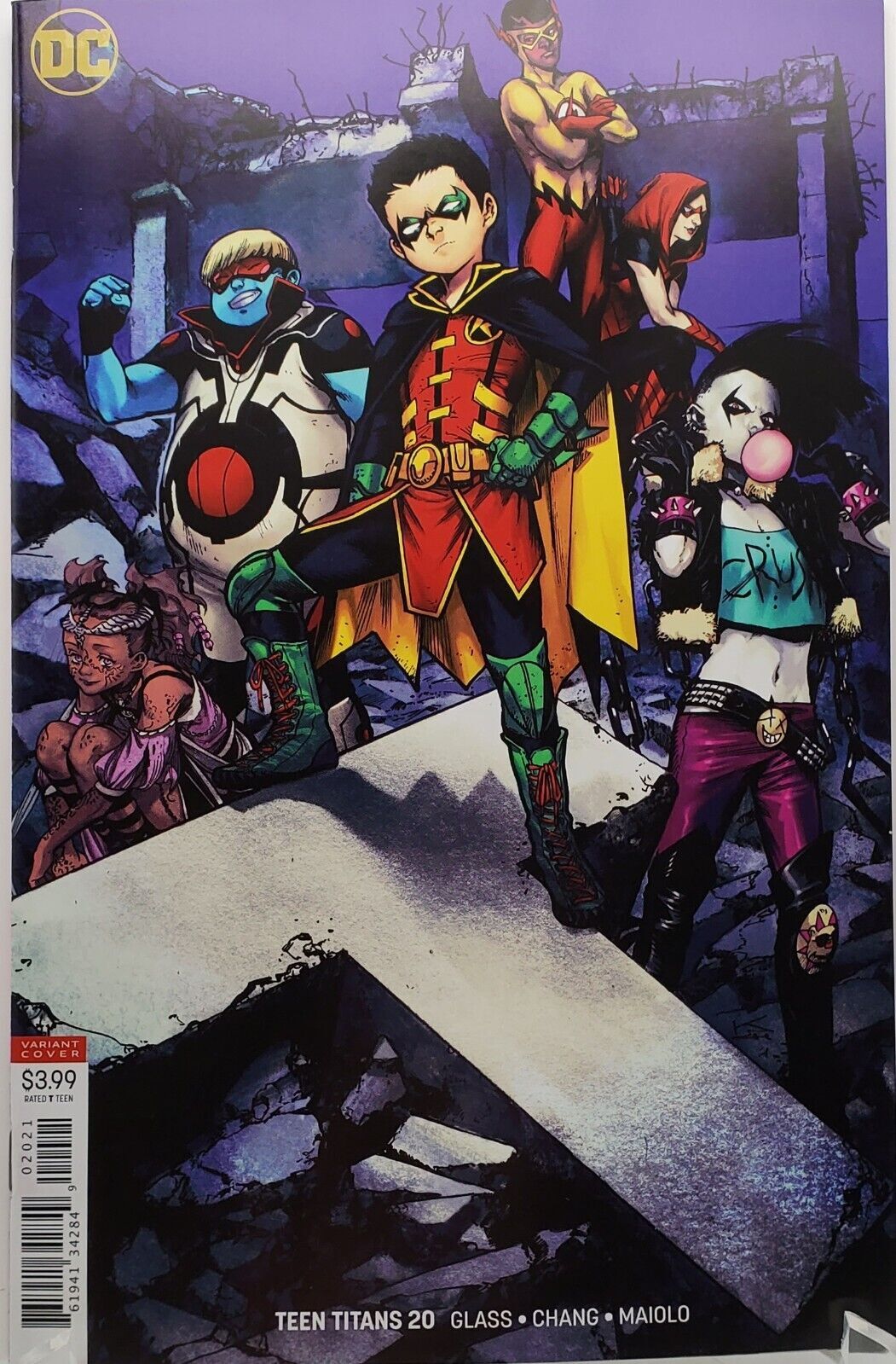 TEEN TITANS #20 Variant Cover (2018) 1st Full App. Crush (Lobo's ...
