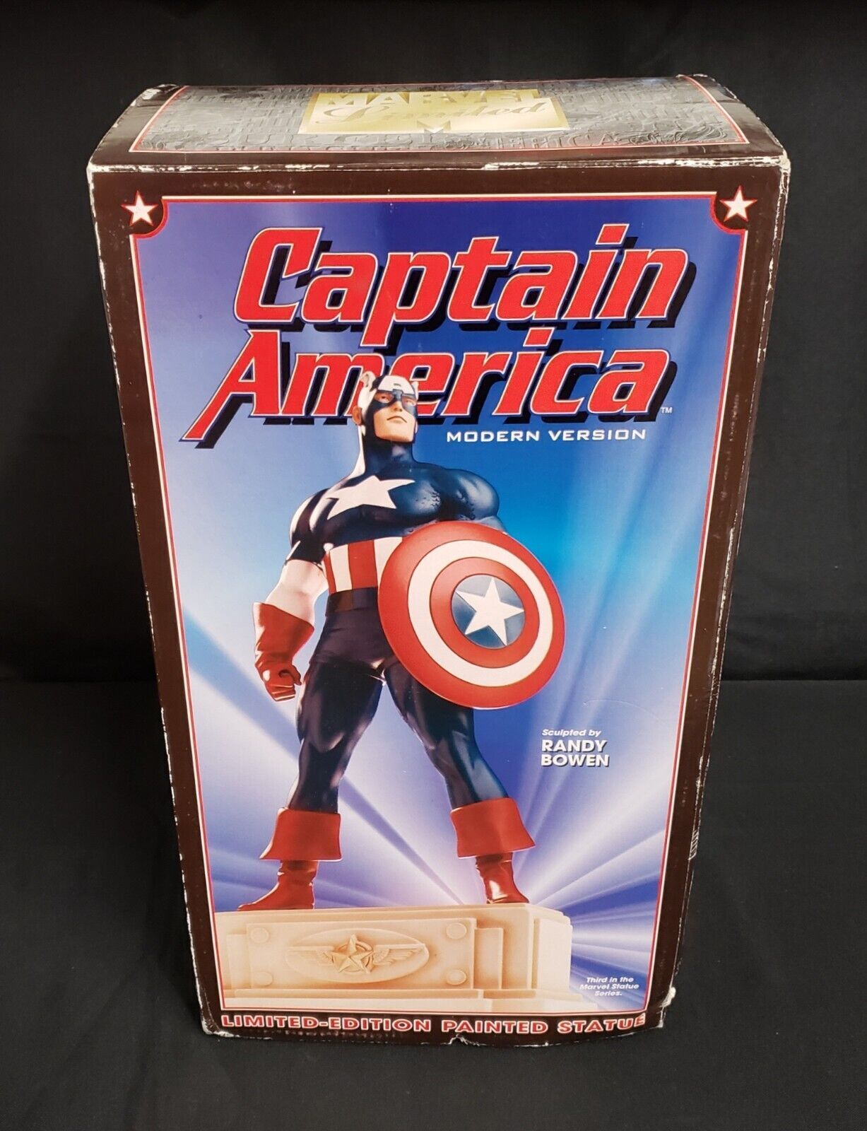 Signed Bowen Designs Captain America Modern Version Painted Statue 66/ ...