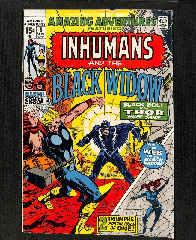 Amazing Adventures #8 Black Widow Inhumans Thor! | Full Runs & Sets ...