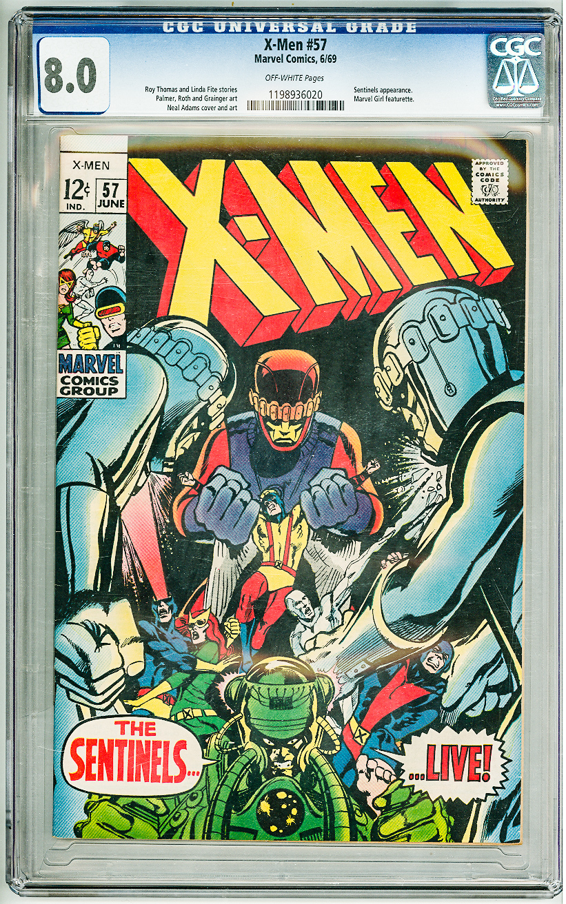 The X-Men #57 (1969) CGC 8.0! OW Pages! | Comic Books - Silver Age ...
