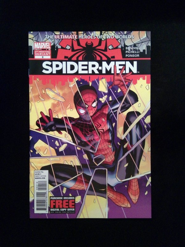 Spider-Men #2D Marvel Comics 2012 NM Cheung Bendis Pichelli Variant ...
