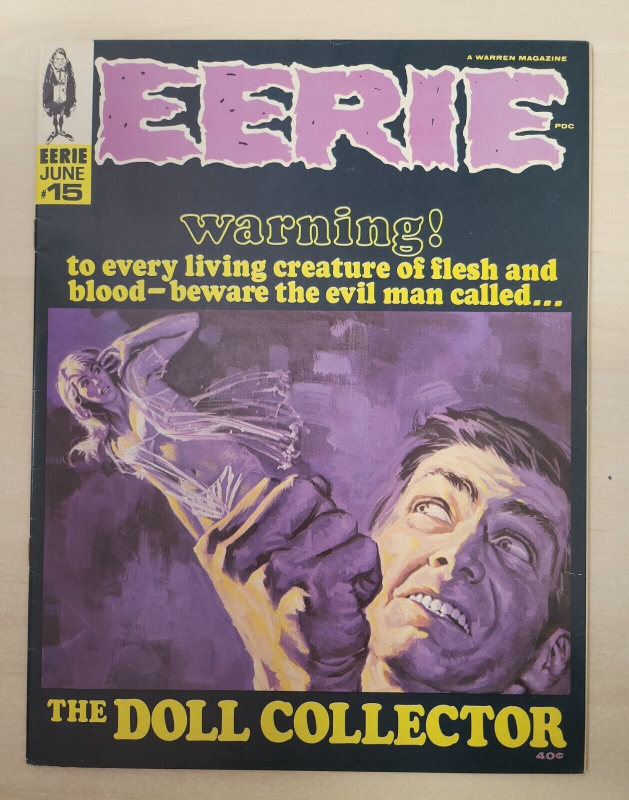 EERIE Magazine #15 June 1968 (6.5) Vic Prezio Cover | Comic Books ...