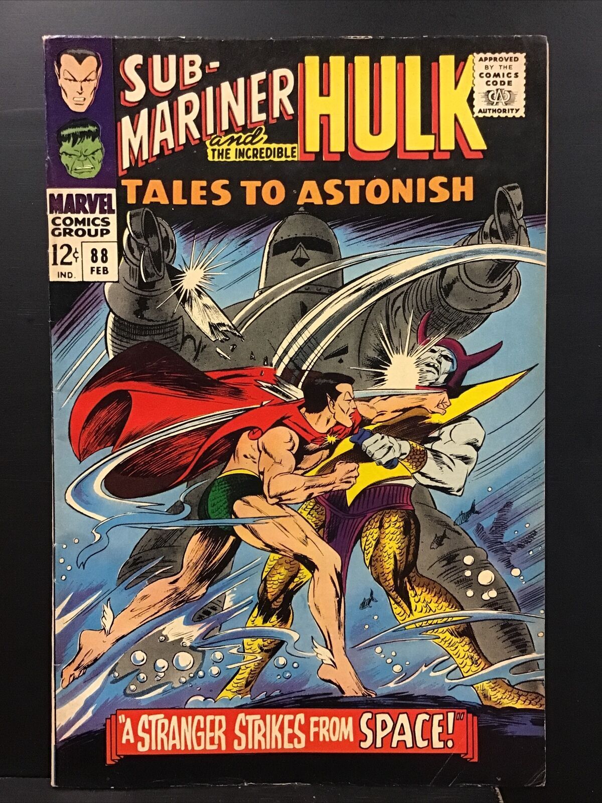 Tales to Astonish #88 - Sub-Mariner and The Incredible Hulk 1967 1st ...